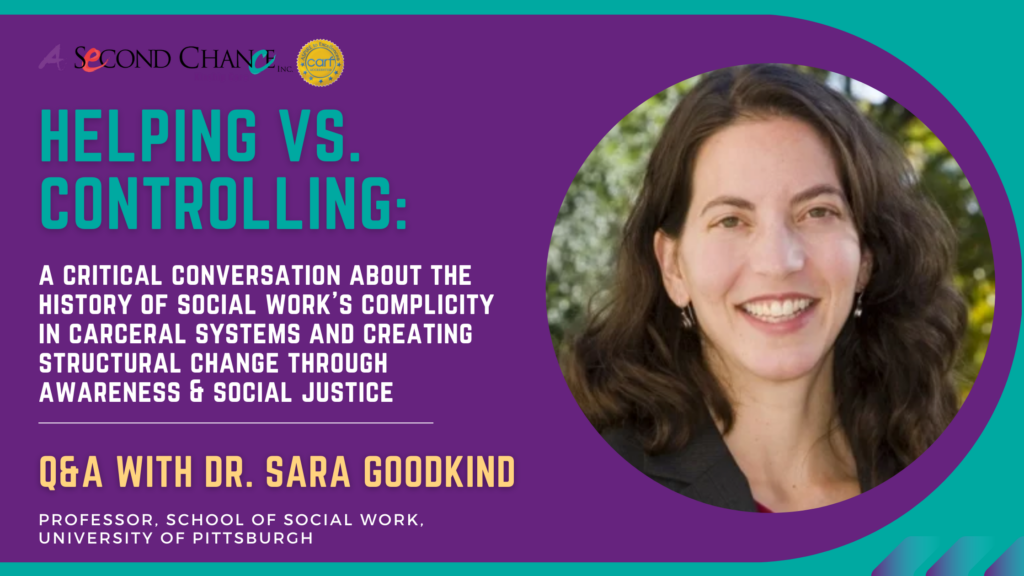 Helping vs. Controlling: Q&A with Dr. Sara Goodkind - A Second Chance, Inc.