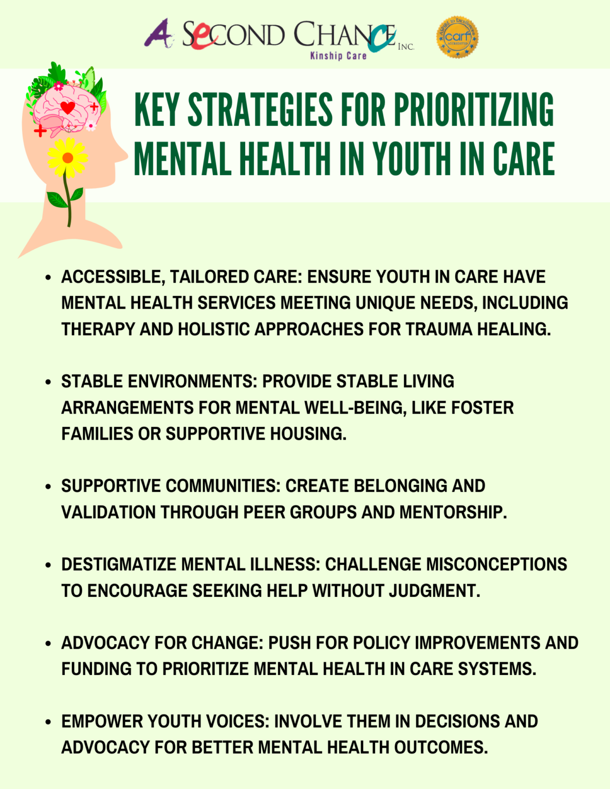 The Importance of Mental Health for Youth in Care - A Second Chance, Inc.
