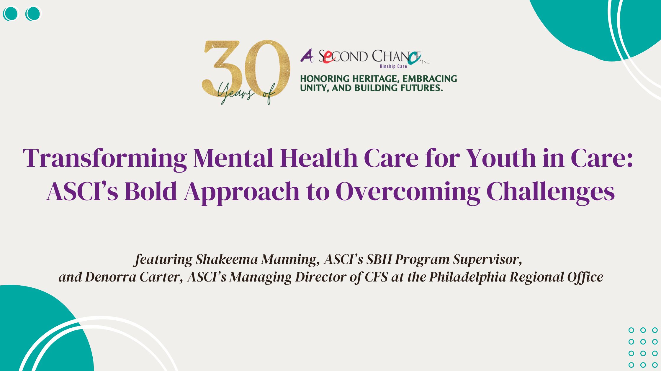 Transforming Mental Health Care for Youth in Care: ASCI’s Bold Approach ...